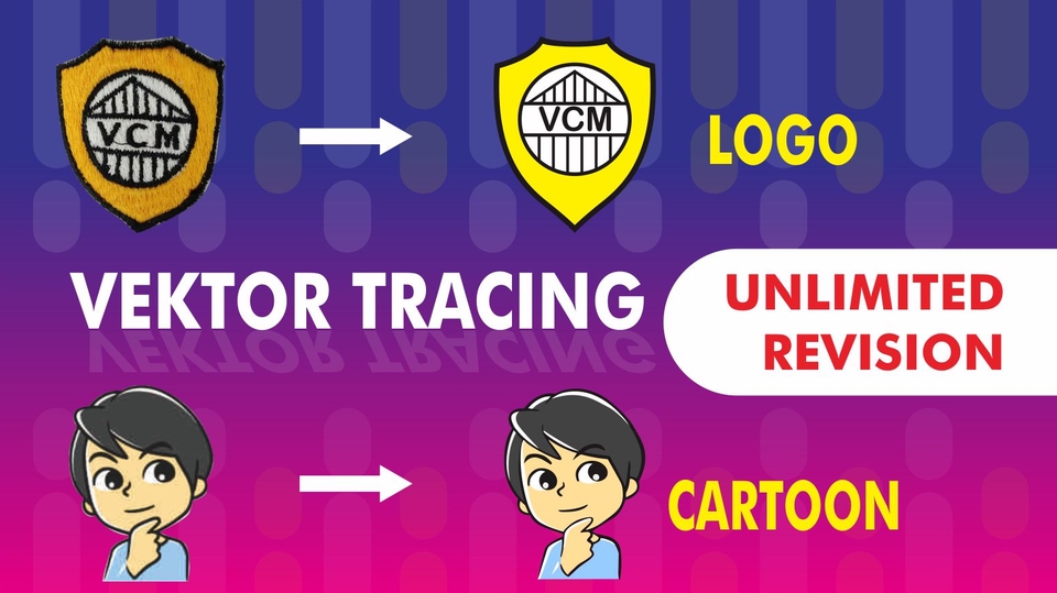 Vektor Tracing Logo & Animation / Cartoon (UNLIMITED REVISION)