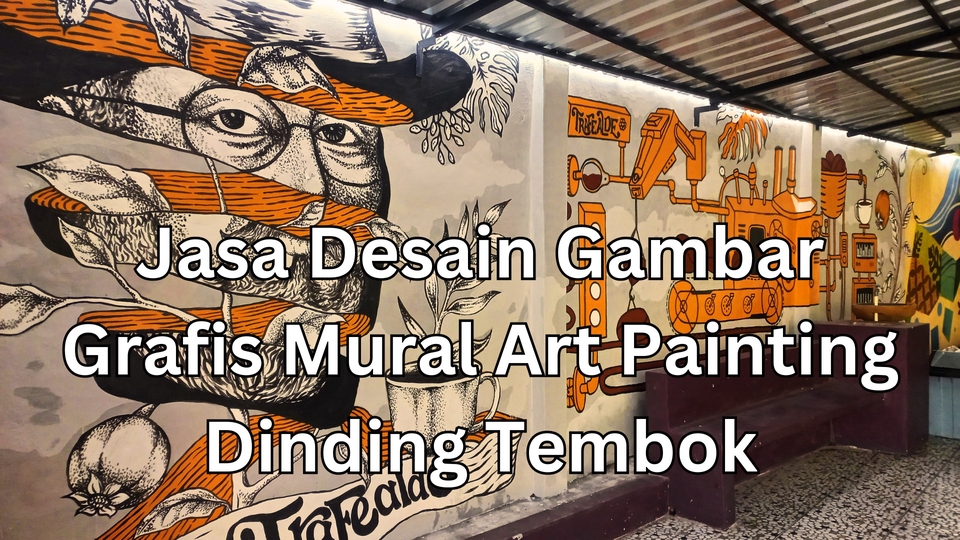 Jasa Desain Gambar Grafis Mural Art Painting Dinding Tembok