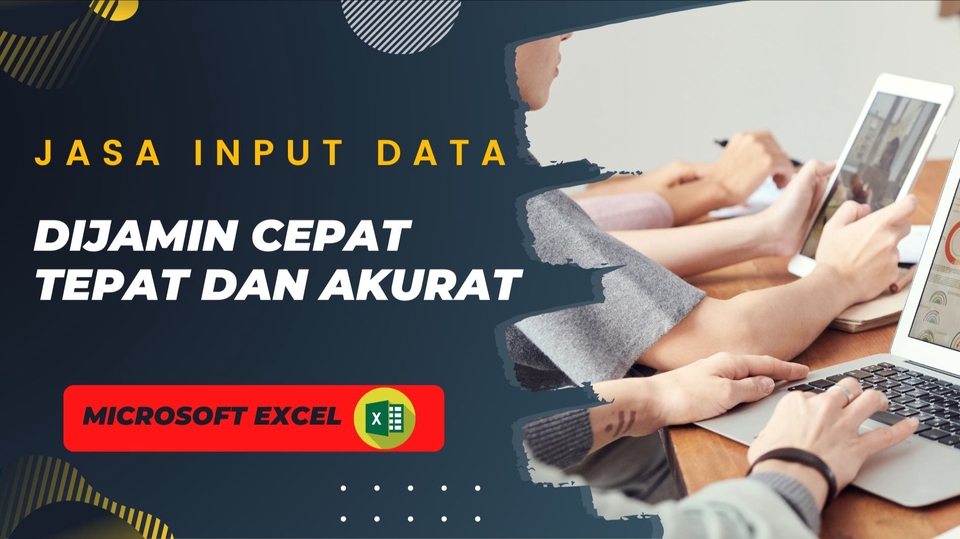Jasa Pengetikan/Penginputan Data Dalam Bentuk Excel Dengan Harga Terjangkau Untuk Mahasiswa/Umum