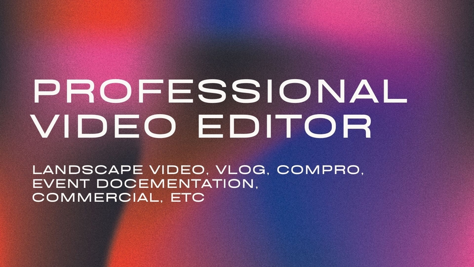 PROFESSIONAL VIDEO EDITING