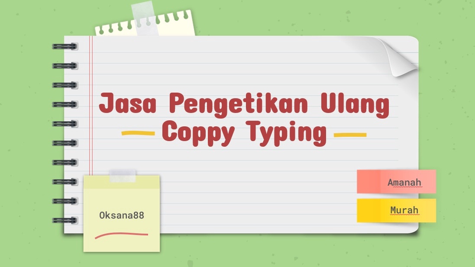Copy Typing / Jasa Pengetikan