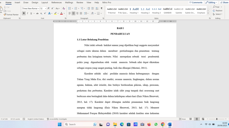 Penulisan proposal penelitian, artikel, jurnal, essai, karya ilmiah ...