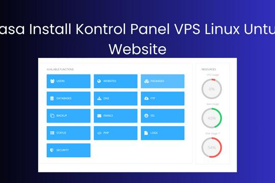 Jasa Install Kontrol Panel VPS Linux Untuk Website