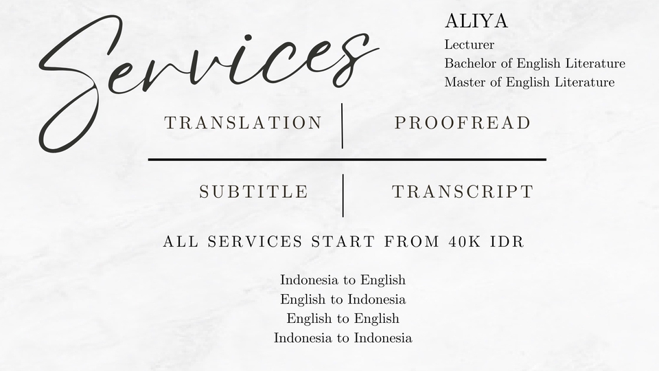 ID-EN and EN-ID Translation