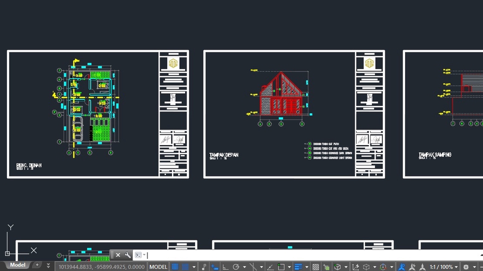 Gambar Kerja 2D autocad