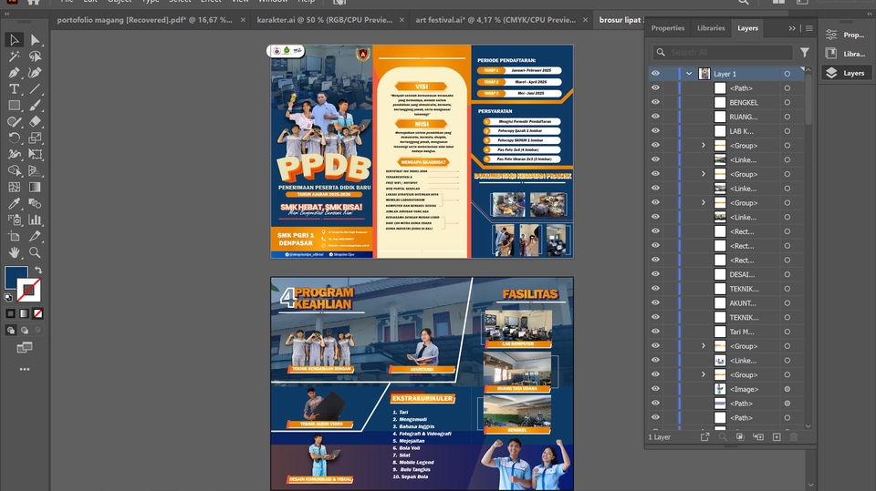Desain Kartu Nama, Brosur, Banner, Pamflet & Flyer Siap Cetak – Rapi ...