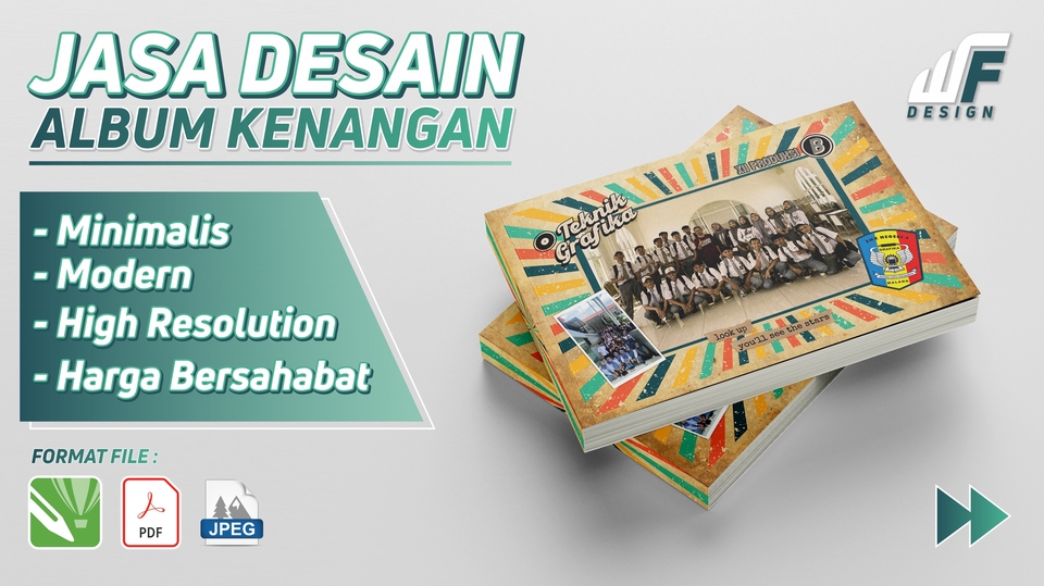 Jasa Desain Album Kenangan / Yearbook Custom Sesuai Keinginan