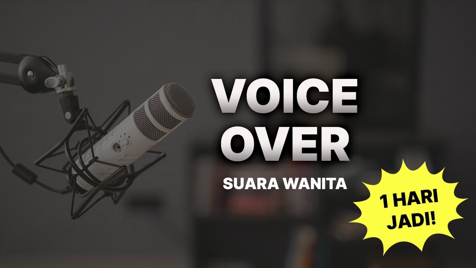 Voiceover/Narasi Iklan, Video, Karakter, dsb. Suara Wanita