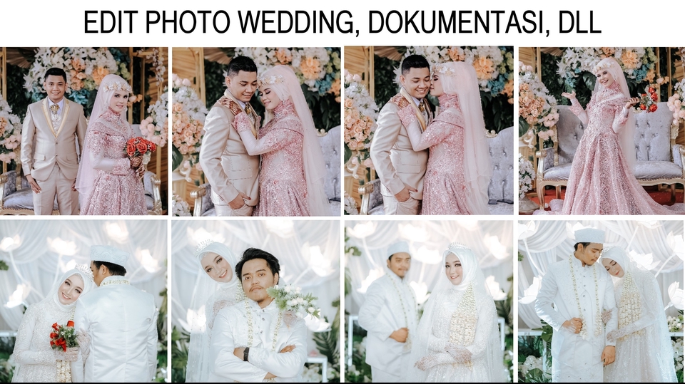 Editing photo wedding dan lain lain