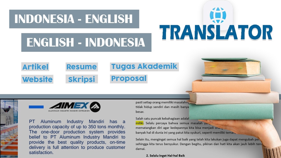 Translator Indonesia - English | Academic purposes translator