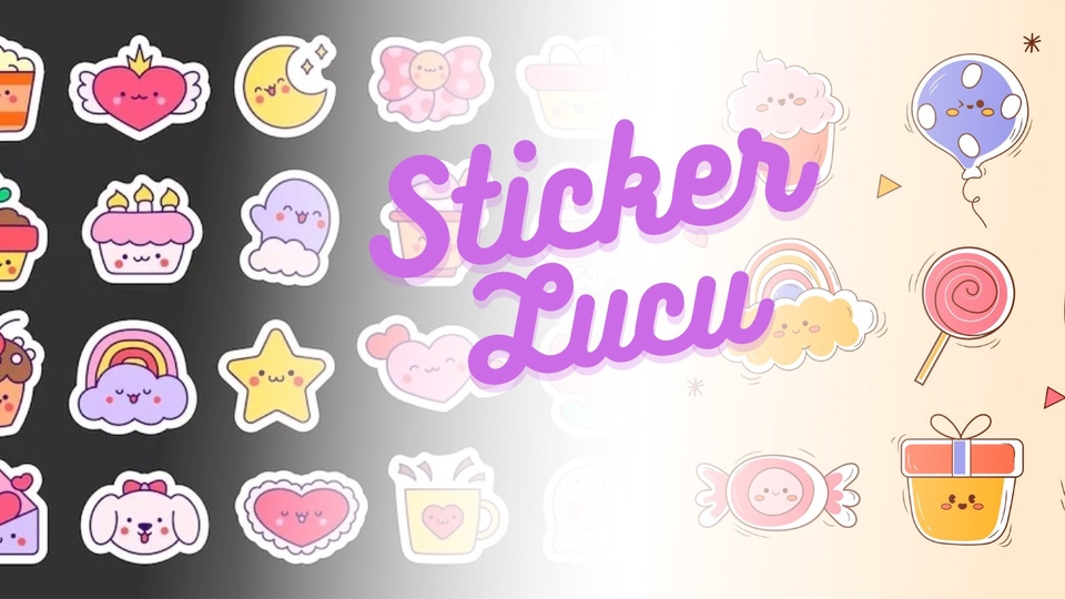 Sticker Line Unik – Gaya Doodle Simpel & Keren!