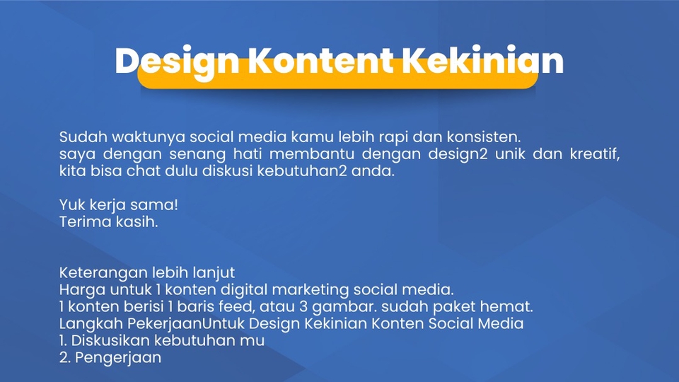 Design Kekinian Konten Social Media (Instagram & FB) Dsb.