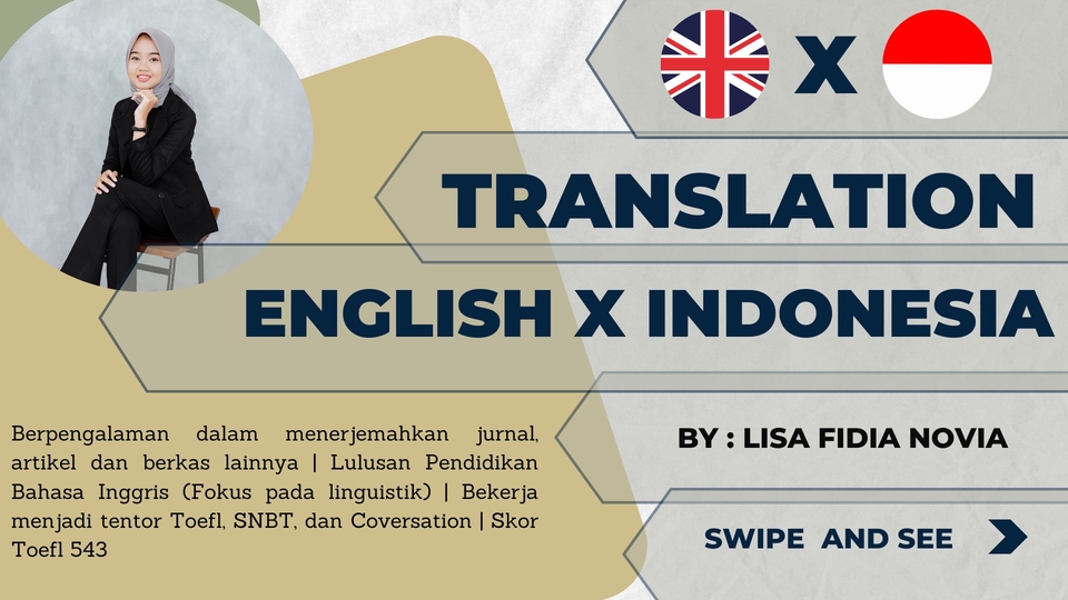 Jasa penerjemah Inggris-Indo atau sebaliknya