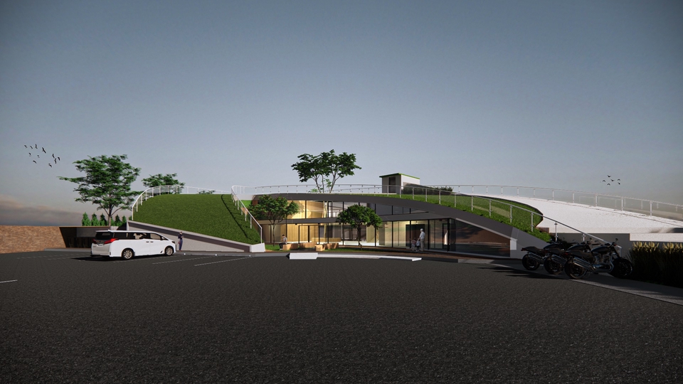 ออกแบบอาคาร render 3D