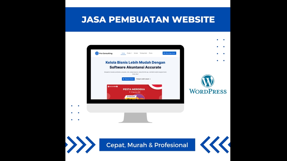 Jasa Pembuatan Website WordPress Cepat, Murah & Profesional