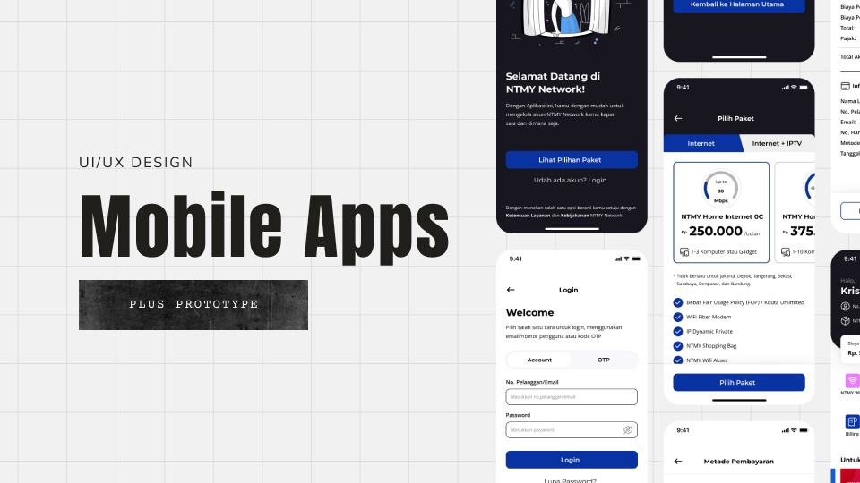 UI/UX Design for Mobile Apps Android/iOS & Prototype - Clean, Modern & Minimalist