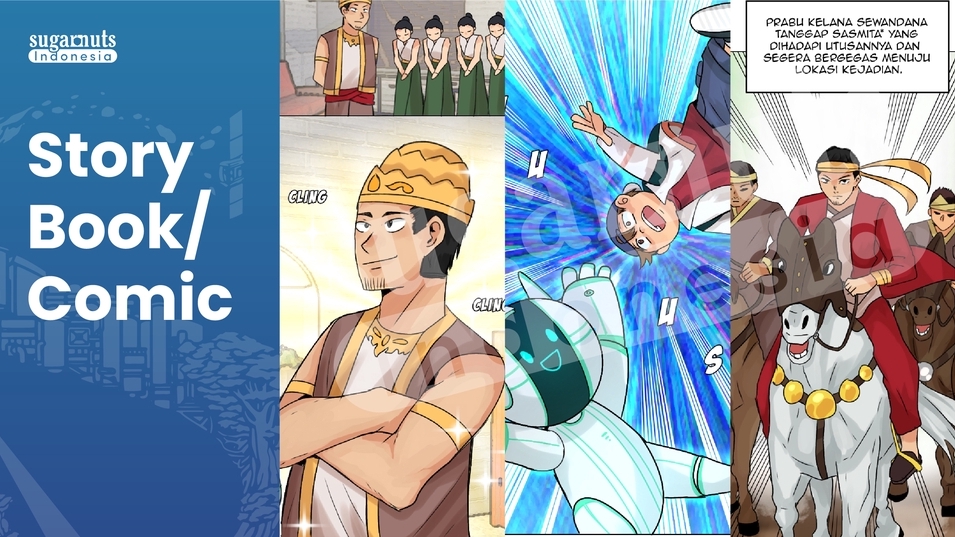 Gambar dan ilustrasi (Komik dan Cover Komik/Storybook/Novel) - Profesional