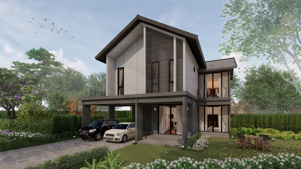 3d model / rendering / perspective / 2d presentation