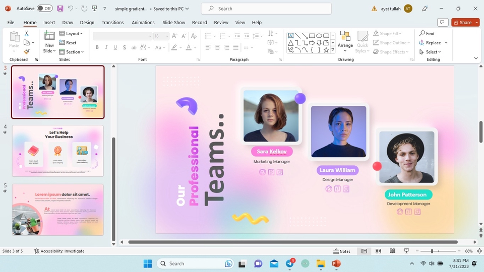 Jasa buat Presentasi dalam bentuk PowerPoint yang Menarik, Unik dan Modern