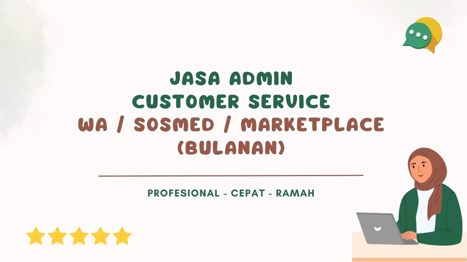 Admin Customer Service WHATSAPP/SOSMED/MARKETPLACE, Admin Input Data (BULANAN)