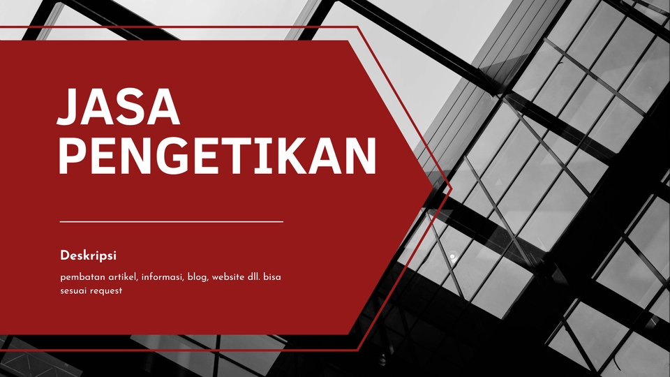 pengetikan umun seperti artikel, caption, web dll.