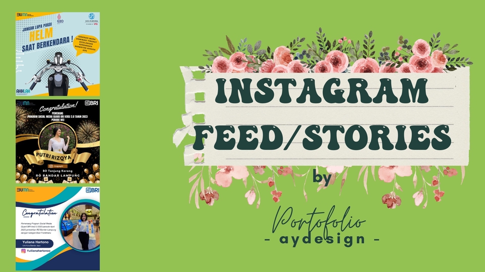 Jasa Design Feed & Story Instagram (PAKET HEMAT)
