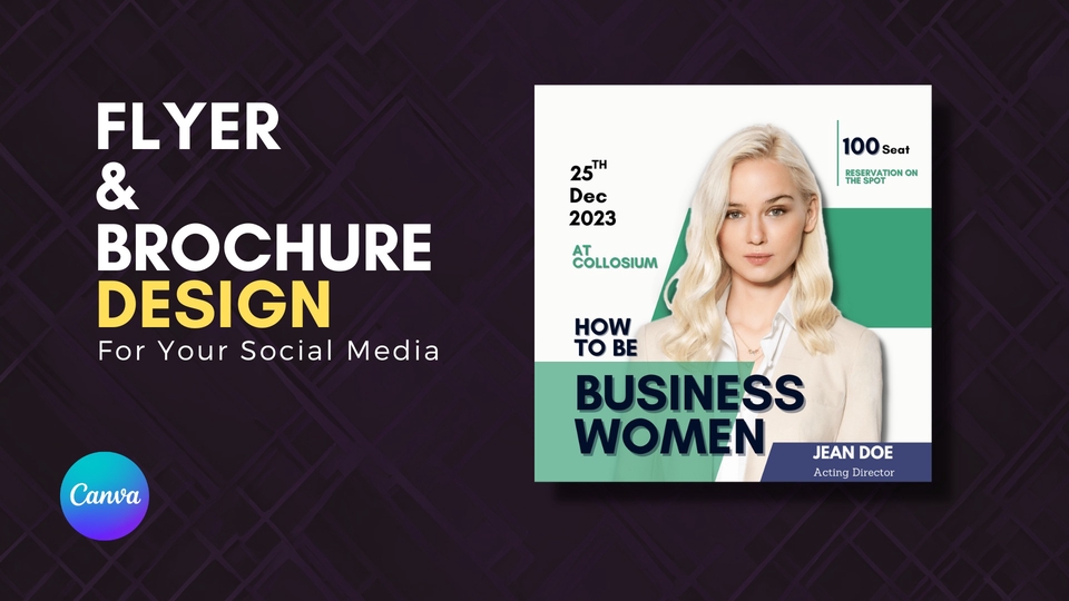 You Will Get a Proffesional Flyer and Brochure for Your Social Media