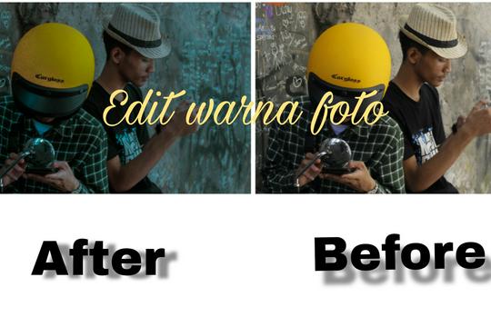 Edit warna foto & edit bacground foto
