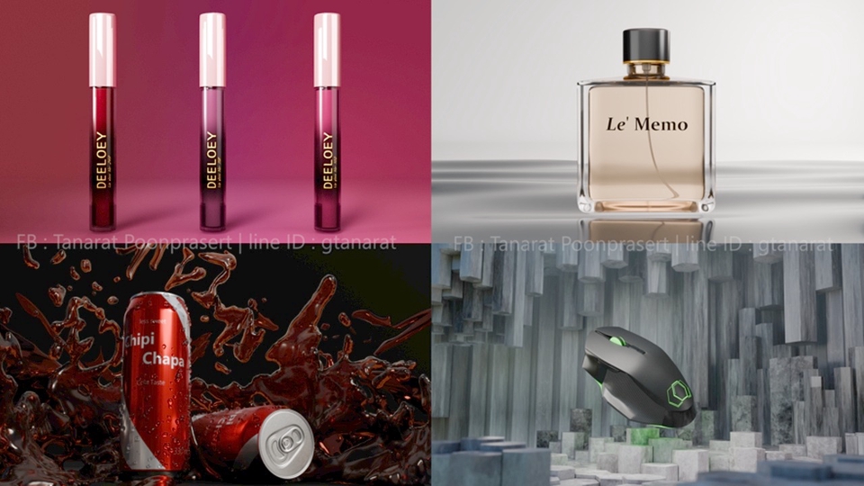 รับทำภาพ 3D Product,Packshot,Motion graphic