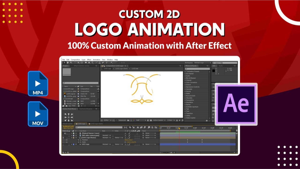 Jasa Custom Animasi Logo 2D Profesional dalam 3 hari