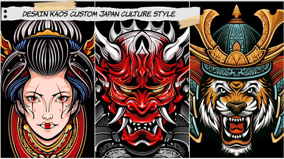 DESAIN KAOS JAPANESE STYLE CUSTOM UNTUK BRAND ANDA