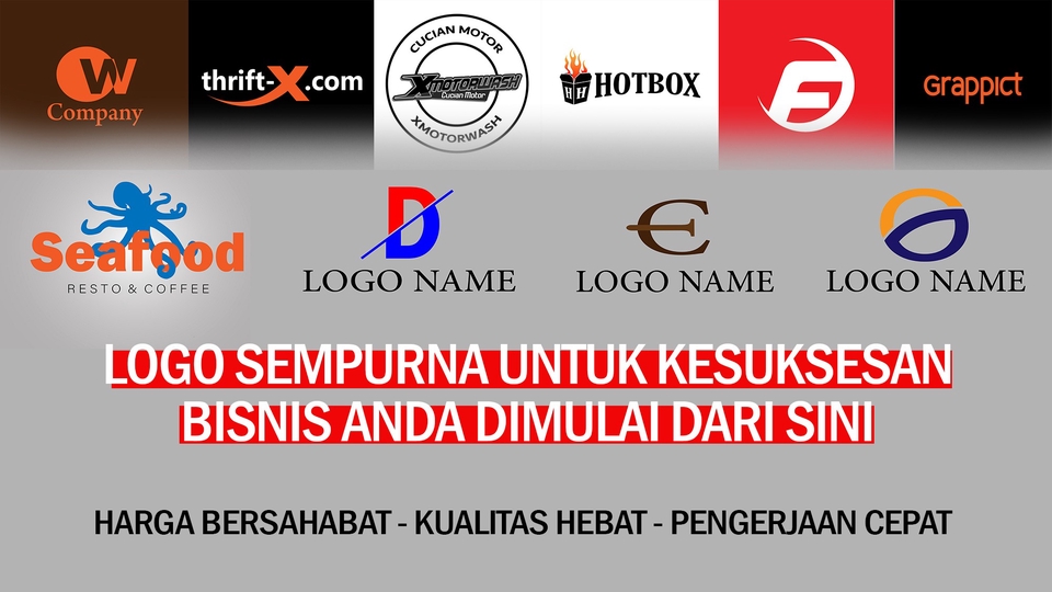 Pembuatan Logo Usaha, Logo Komunitas, Logo Perusahaan, dll