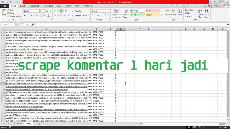 Scrape Status Twitter
