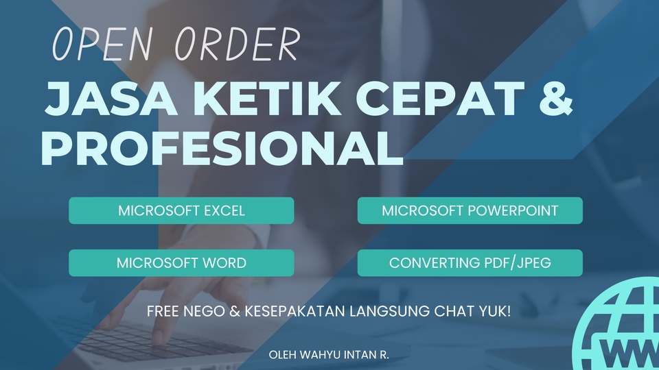 Jasa Ketik Ulang/Ketik Umum Cepat dan Tepat