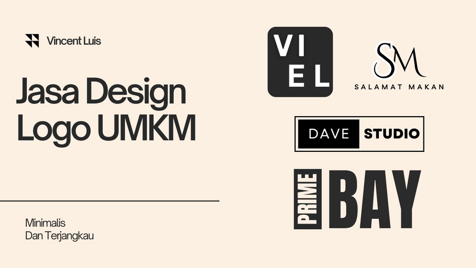 Desain Logo UMKM Minimalis & Terjangkau