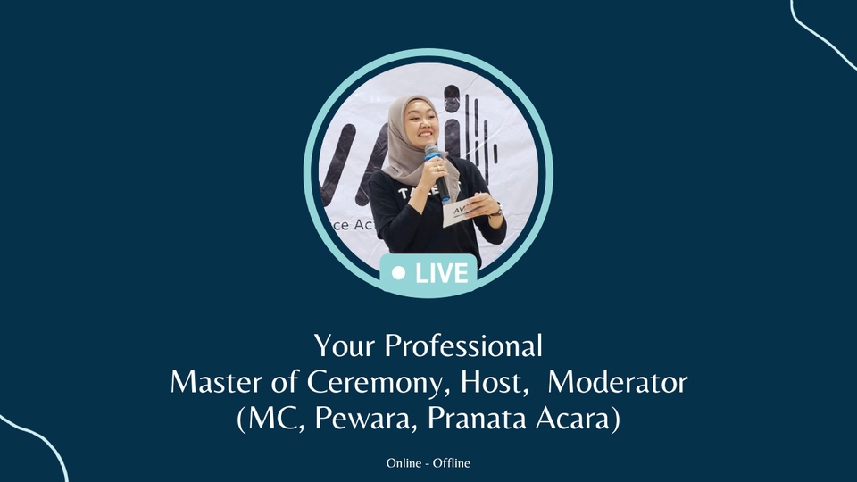 Pembawa Acara, MC, Host, Host Live, Moderator Acara Online Offline
