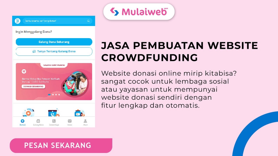 Jasa Pembuatan Website Donasi Online Crowdfunding
