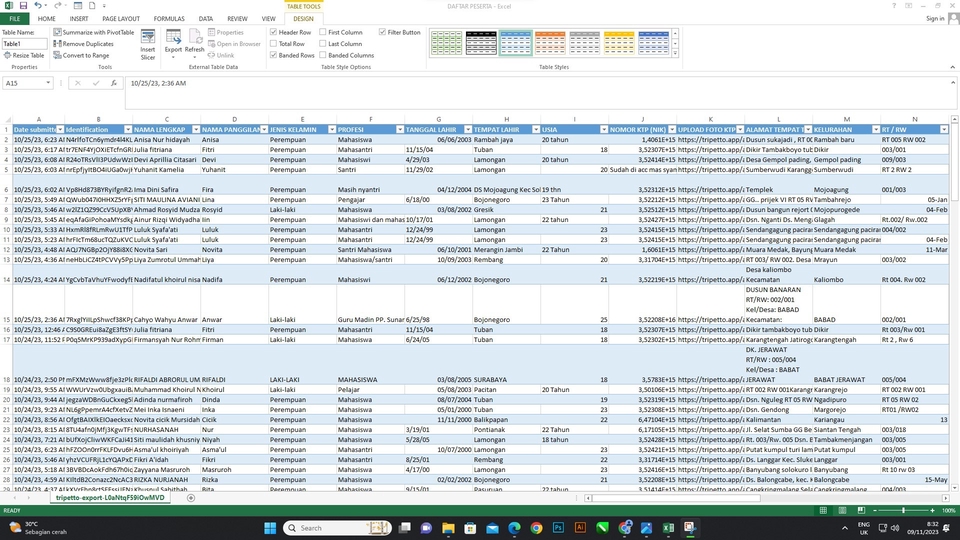 Data Entry/Input Data Ms Excel (Rumus Vlokup, Hlokup, SUM dll)