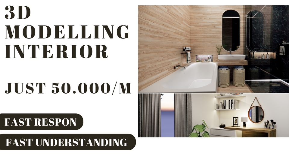 Jasa 3D Modelling Interior dan Rendering Cepat Dan Murah