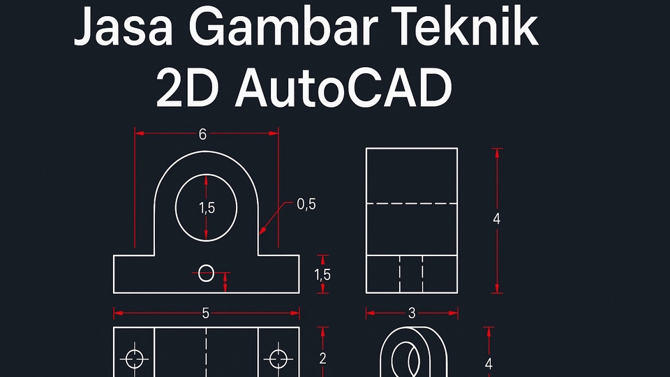 Gambar Teknik 2D/3D & Desain CAD Profesional