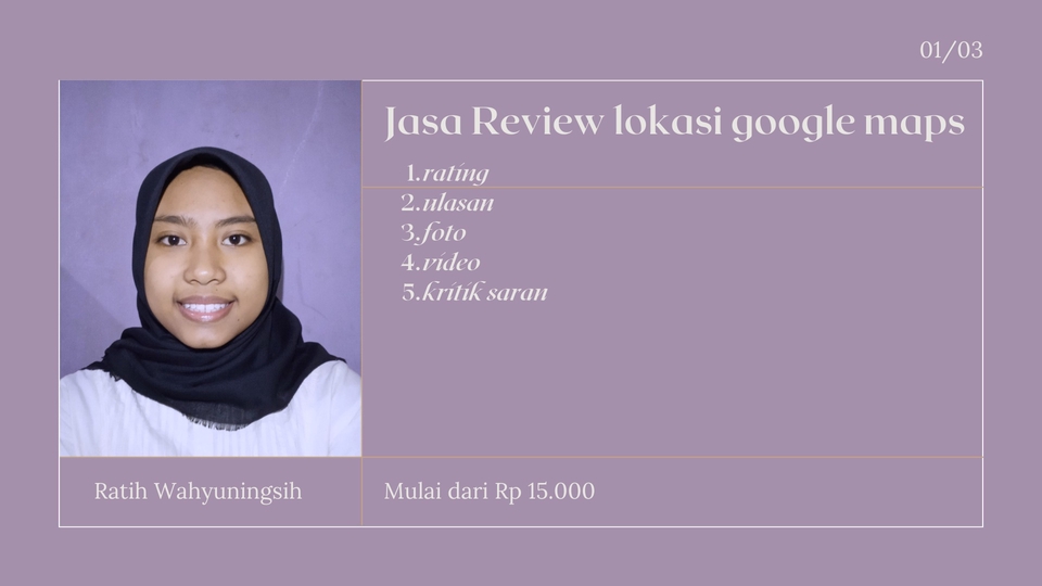 Review lokasi di google maps