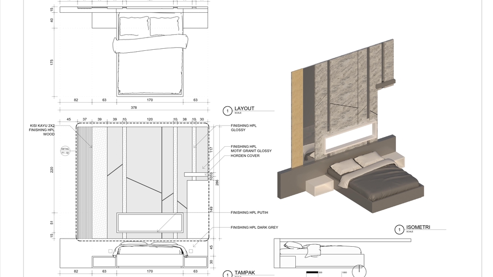 Interior dan Furnitur Drafting