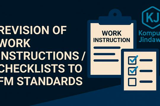 ปรับปรุง Work Instruction / Checklist ตามมาตรฐาน Facility Management