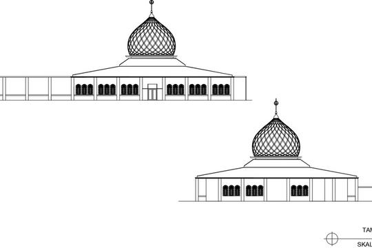 Desain Struktural Masjid Lantai 1