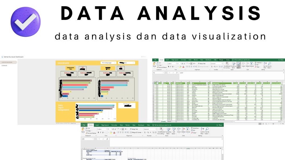 Data Analysis dan Data Visual Google Studio/Excel Dashboard