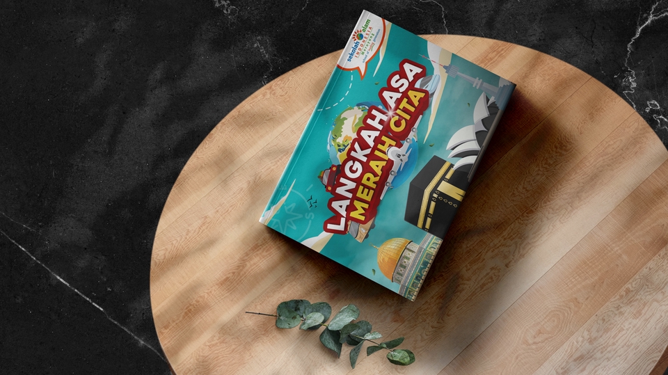 Desain PREMIUM Layout Buku Tahunan Sekolah FREE 1 opsi cover