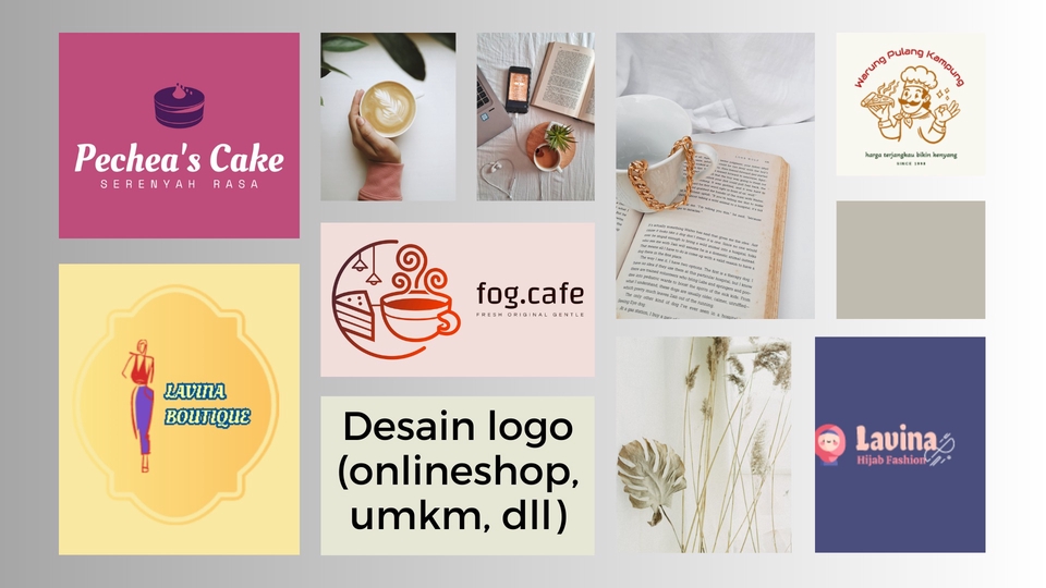 Desain Logo Simple, Minimalis, Onlineshop, UMKM