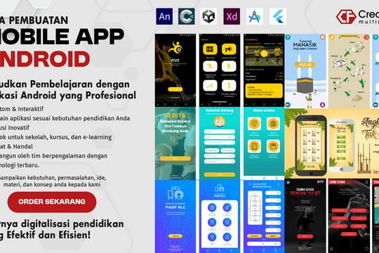 Jasa Pembuatan Mobile App Android untuk pembelajaran