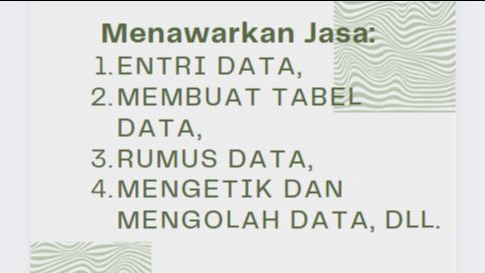 Menawarkan Jasa Entri data, Mengolah data Excel