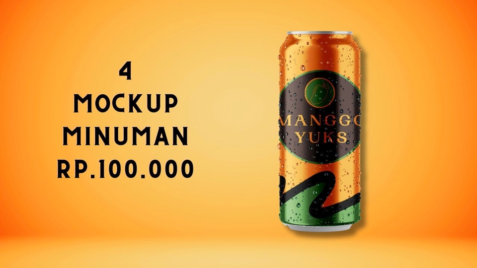 Desain Mockup Minuman